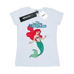 Disney - "The Little Mermaid Line Ariel" T-Shirt f&uuml;r Damen (Wei&szlig;)