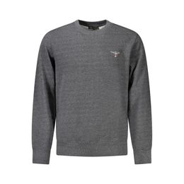 Akademie Milit&auml;r Grau Recycelte Baumwolle Herren Sweatshirt