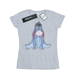 Disney - "Winnie The Pooh Classic Eeyore" T-Shirt f&uuml;r Damen (Grau meliert)