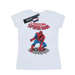 MARVEL - "The Amazing Spider-Man" T-Shirt f&uuml;r Damen (Wei&szlig;)