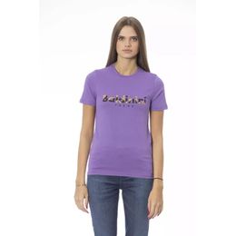 Baldinini Lila Kurzarm-T-Shirt Ba23909