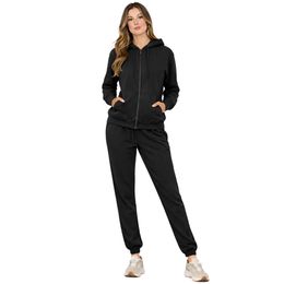 Kruze | Damen Zip-Up Hoodie Trainingsanzug Set