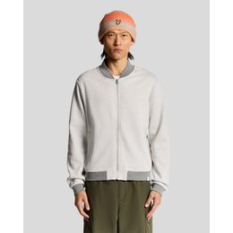 Lyle & Scott Lyle & Scott Halb Raglan &Auml;rmels Jersey Bomber - Grau