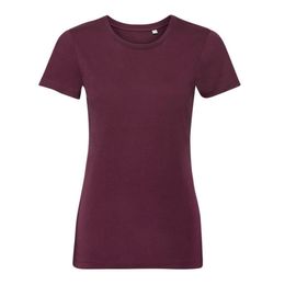 Russel Athletic Russell - T-Shirt, Baumwolle aus biologischem Anbau f&uuml;r Damen (Burgunderrot)