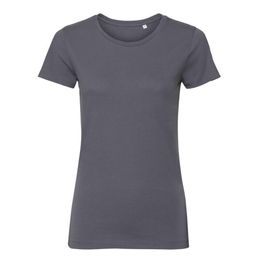 Russel Athletic Russell - T-Shirt, Baumwolle aus biologischem Anbau f&uuml;r Damen (Grau)