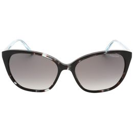 Banana Republic Graue SF-Sonnenbrille mit polarisierten Gl&auml;sern und schwarzem Havanna-Stil