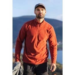 Mountain Warehouse - "Camber II" Fleece-Oberteil mit halbem Rei&szlig;verschluss f&uuml;r Herren (Rot)