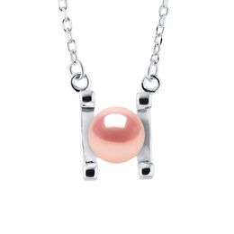 SYMBOL Halskette S&uuml;&szlig;wasserperle 7-8mm Rose 925