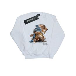 Disney - "Beauty And The Beast Beast Sketch" Sweatshirt f&uuml;r Herren (Wei&szlig;)