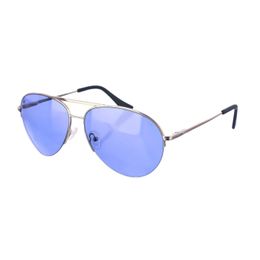 Maxy Damen-Sonnenbrille aus Metall in ovaler Form
