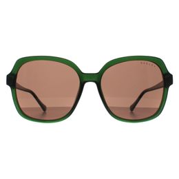 Radley Square Womens Transparent Dunkelgr&uuml;n Braun Phoenix 6505