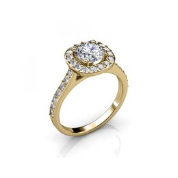 Kuscheliger Ring - Gold und Kristall