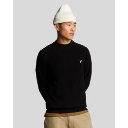 Lyle & Scott Lyle & Scott Gerippter Pullover mit Stehkragen - Schwarz