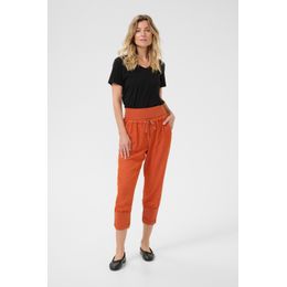 Cream Casual Hose Loose fit orange