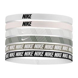 Nike - Stirnband, Flex, Klassisch (6er-Pack) (Hellrosa/Hellgrau/Wei&szlig;)