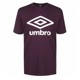 Umbro gro&szlig;es Logo-M&auml;nner dunkelviolettes T-Shirt