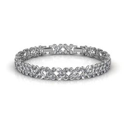 Blumige Armb&auml;nder - Silber und Kristall