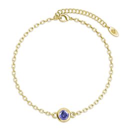 Geburtsstein-Armb&auml;nder - Gold und Lila