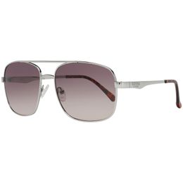 Guess Sonnenbrille GF0211 10F Silber Braun Verlauf