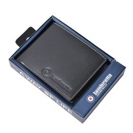 Lambretta - Leder Brieftasche Logo (Schwarz)