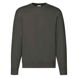 Fruit of the Loom - "Premium" Sweatshirt &Uuml;berschnittene Schulter f&uuml;r Herren (Holzkohle)