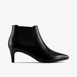 Clarks Laina 55 Stiefel 2 Schwarze Lederstiefel
