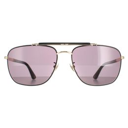 Police Aviator Mens Rose Gold Semi Matte Schwarz Smoke SPLD43 Origins 44