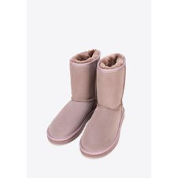 Wittchen Damen-Stiefeletten aus Wildleder mit Wollfutter, Dunkelrosa