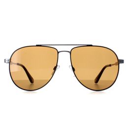 Ted Baker TB1691 Maeve 901 gunmetal mit schwarz lackiertem Rand braun Sonnenbrille