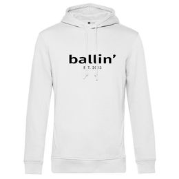 Basic Hoodie von Ballin Est. 2013 in der farbe Weiss und in gr&ouml;&szlig;e XS.