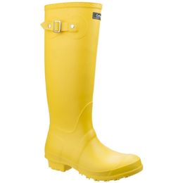 COTSWOLD Sandringham Buckle-Up Damen-Wellington-Stiefel (gelb)