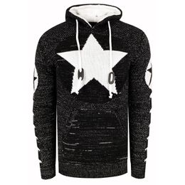 Rusty Neal Grobstrick Comic Kapuzen-Pullover