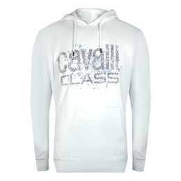Cavalli Class - Kapuzenpullover Mit Gespr&uuml;htem Logo In Off-white