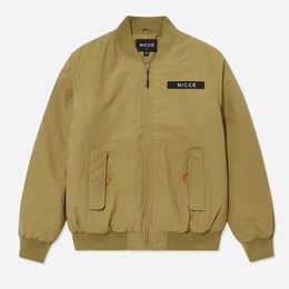 Nicce Sch&ouml;ne Langarmzip -up -up hellbrauner M&auml;nner Meru Bomber Jacke 211 1 01 10 0336