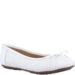 Hush Puppies Damen/Damen Ballerina Leder Pumps (Wei&szlig;)