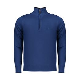 Coveri Moving Blau Viskose Herrenpullover