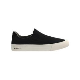 SeaVees Hawhrone Slip auf Standard -Schwarz -Popliner -Schwarz -Damenschuhen
