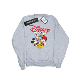 Disney - "Mickey Mouse Crew" Sweatshirt f&uuml;r Herren (Grau)