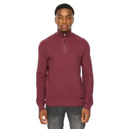 Duck and Cover - "Potenza" Pullover f&uuml;r Herren, mit kurzem Rei&szlig;verschluss, Jerseyware (Rosinen)
