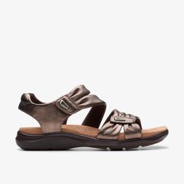 Clarks Kitly Ave Bronze Leder-Sandalen
