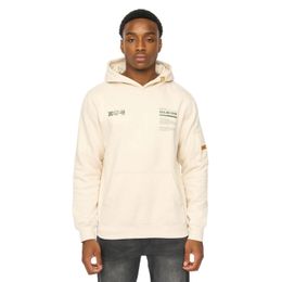Duck and Cover - "Skullmatic" Kapuzenpullover f&uuml;r Herren (Naturwei&szlig;)