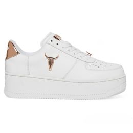 Windsor Smith &ndash; Wei&szlig;e, klobige Leder-Sneakers - Rich