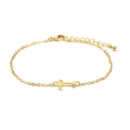 Luxenter Armband mit 18-kar&auml;tiger Gelbgold-Oberfl&auml;che &ndash; Alphabet