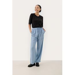 PART TWO Casual Hose Casual fit Faded Denim blue