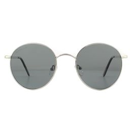 Montana Runde Unisex Silber Rauch polarisierte Sonnenbrille