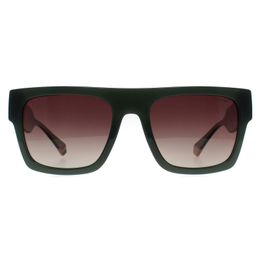 Polaroid Rechteck Unisex Gr&uuml;n Braun Gradient Polarisiert PLD 6224/S/X