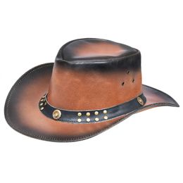 Australischer Rauch Westernstil Cowboy Outback Echtleder Aussie Buschhut