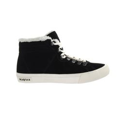 SeaVees Carmel Coast Schn&uuml;rung schwarzer Wildleder Leder Damenschuhe