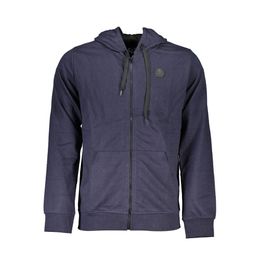 Gianmarco Venturi Blaue Baumwoll-Herren-Hoodie