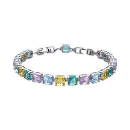 Luxenter Armband mit Silber-Finish und mehrfarbigem Zirkonia &ndash; Dow